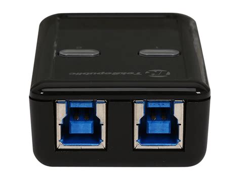 Tek Republic TUS 300 USB 3 0 Sharing Switch Between Two Computers Newegg Com