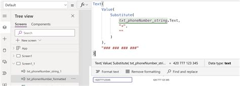 Format Number As A Phone Number In PowerApps