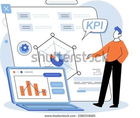 Kpi Key Performance Indicator Vector Illustration Stock Vector Royalty Free 2382318685