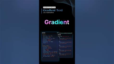 gradient animated text codewith muhilan css coding youtube