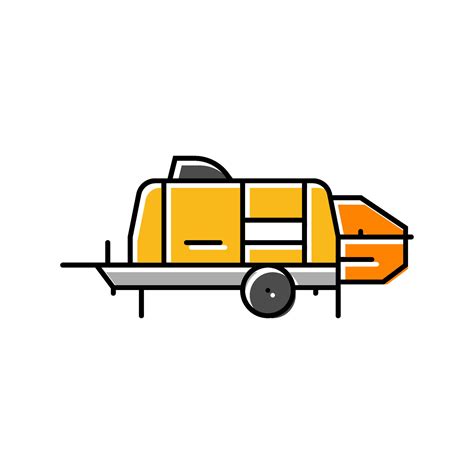 Concrete Pumper Civil Engineer Color Icon Vector Illustration 35274554