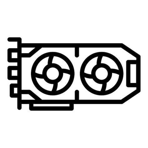 Premium Vector Component Gpu Card Icon Outline Component Gpu Card Vector Icon For Web Design
