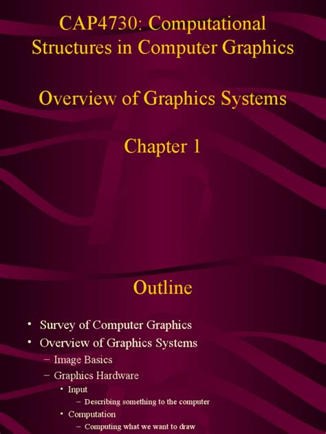 Overview Of Graphics Systems Pdf Liquid Crystal Display Display