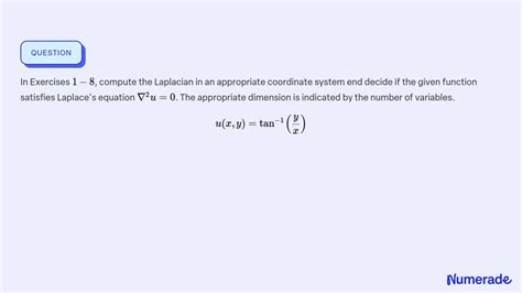 ⏩solved in exercises 1 8 compute the laplacian in an appropriate