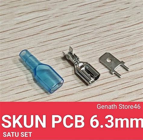 1 Set Skun Pcb 63mm Skun Gepeng Skun Kabel 63mm Skun Kabel Lampu Skin