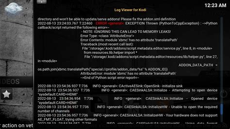 Error Module Xmbc Has No Attribute Translate Path When Installing Addon Metadata Editor