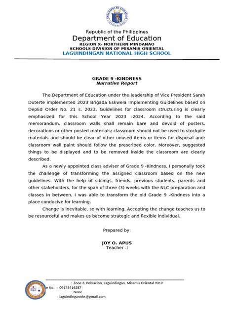 Classroom Structuring Pdf