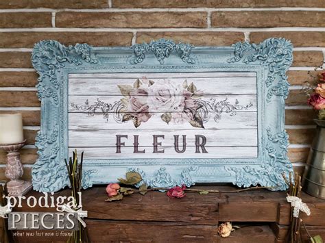 Shabby Chic Wall Art With French Graphic Prodigal Pieces