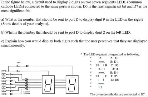 Solved In The Figure Below A Circuit Used To Display Chegg