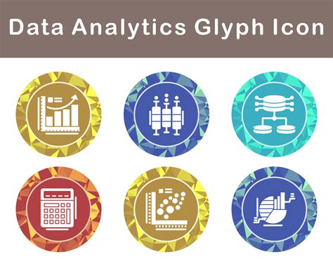 Data Analytics Vector Icon Set 21393768 Vector Art At Vecteezy