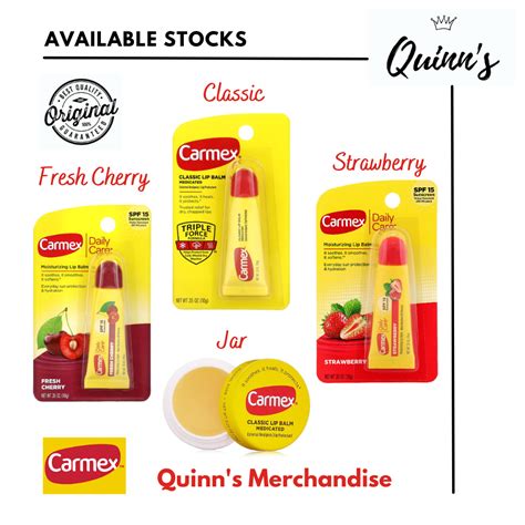Carmex Medicated Lip Balm Moisturizing Extra Dry Lips With Spf Shopee Philippines