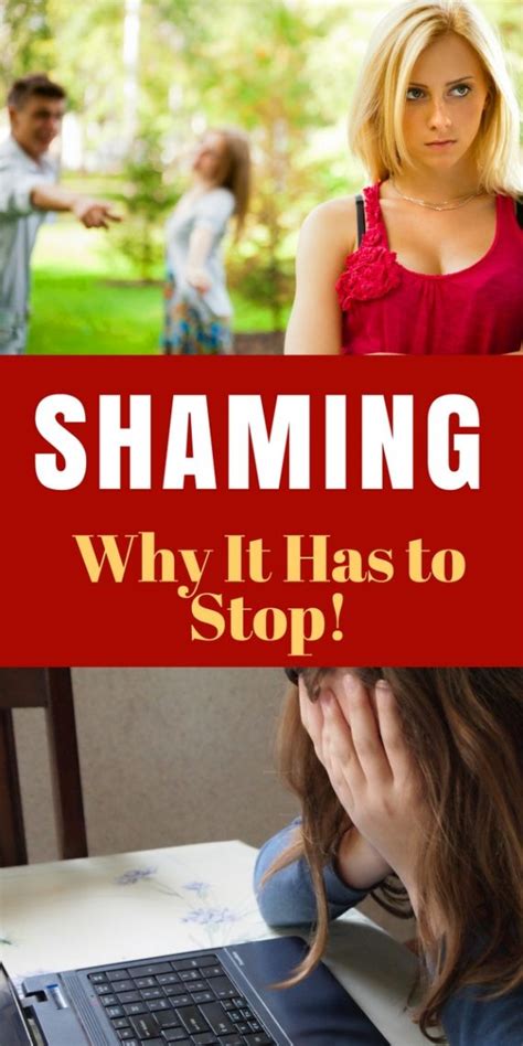 Shaming Why It Has To Stop