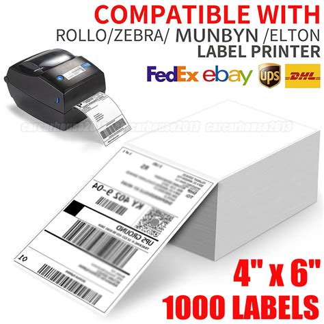Thermal Label Tapes And Cartridges 4 In Tape Width 1000 Direct Thermal