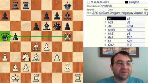 How To Refute A Very Popular Dragon Sicilian Setup Youtube