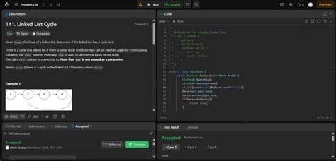 day 77 of leetcode challenge linked list cycle shinie kiruba posted