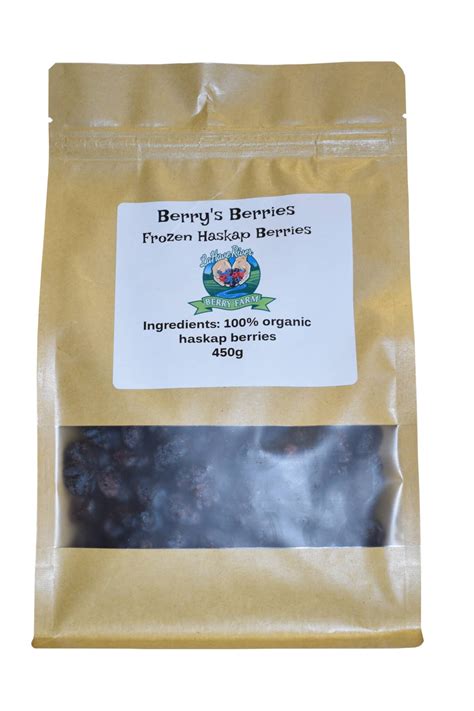 Frozen Organic Haskap Berries Lahave River Berry Farm Inc
