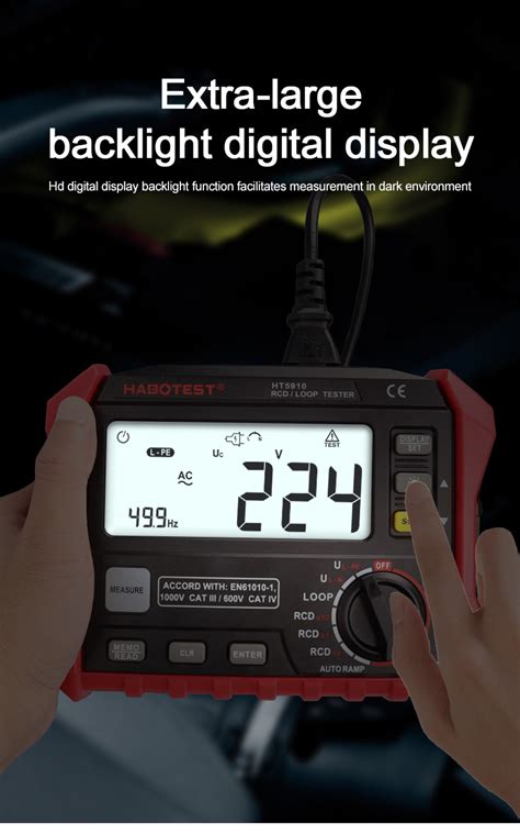 2022 Multiple Measurement Functions Rcd Loop Tester Upgrade The 2 0 Usb Data Up Load Interface Other