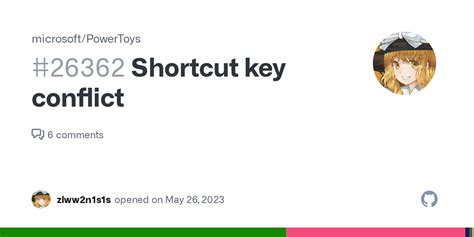 Shortcut Key Conflict · Issue 26362 · Microsoftpowertoys · Github