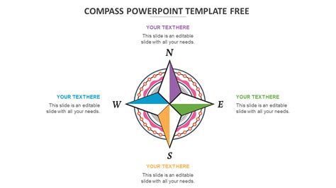 Elegant Compass Powerpoint Template Free Download