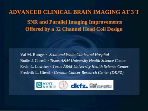 ppt advanced clinical brain imaging at 3 t advanced clinical brain