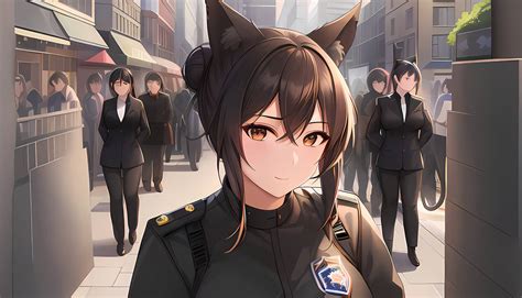 Kitsune Policewoman By Letototart On Deviantart