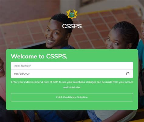GES SHS Selection Register 2025 CSSPS Guidelines PDF