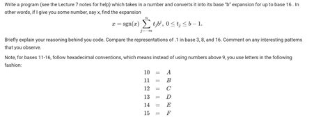 Solved Write A Program See The Lecture 7 Notes For Help