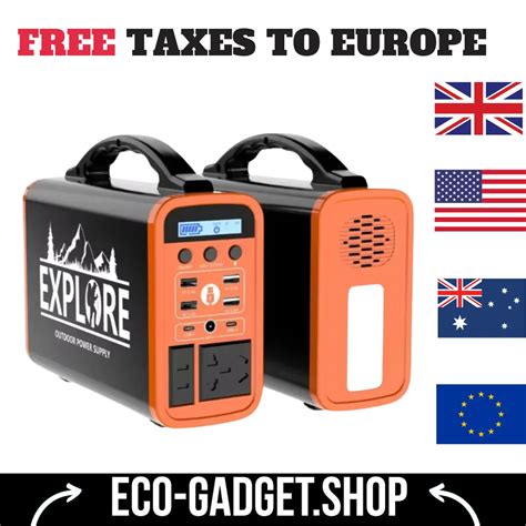 Портативная электростанция LiFePO4, 220 В, 400 Вт, 60000 мАч | AliExpress