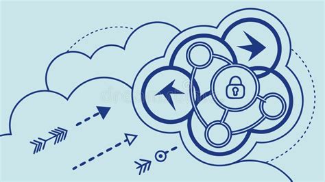 Cloud Computing And Data Security Digital Solutions And Protection Vector Design Generative Ai
