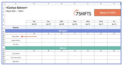 6 Excel Employee Scheduling Excel Templates Excel Templates