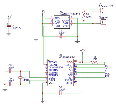 MCP2515 CAN BUS Resources EasyEDA