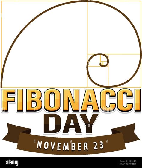 Fibonacci Day Poster Design Illustration Stock Vector Image And Art Alamy