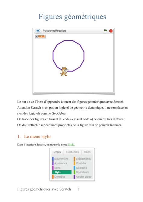 Figures Géométriques Avec Scratch