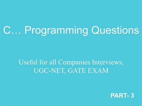 Part 3 Cpp Programming Solved Mcq Pptx Programming Languages