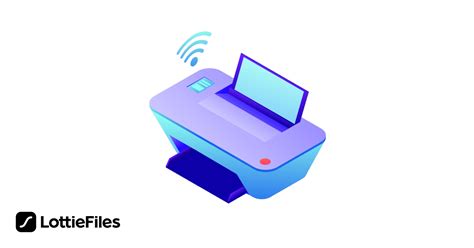 Free Wifi Printer Lottie Json Animation Animation By Tinymotion Lottiefiles