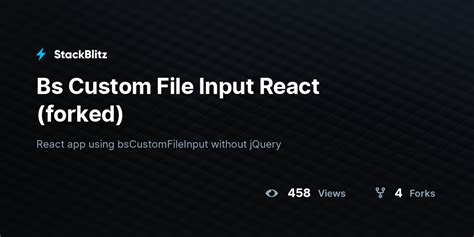 Bs Custom File Input React Forked StackBlitz