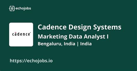 cadence design systems is hiring marketing data analyst i bengaluru india india [javascript