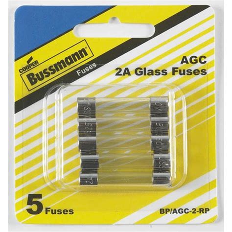 Cooper Bussmann 5 Pack 2 Amp Fast Acting Electronic Fuse At