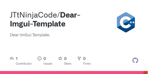 Github Jttninjacodedear Imgui Template Dear Imgui Template