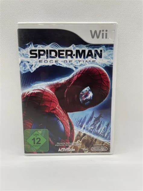 SPIDER-MAN: EDGE OF Time Spider Man (Nintendo Wii, 2011, DVD-Box) Wii ...