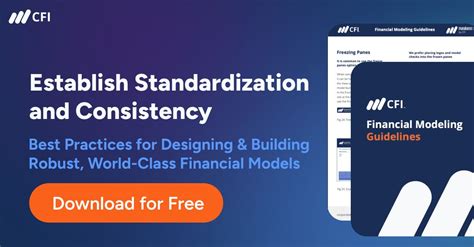Financial Modeling Guidelines Download Yours For Free Corporate Finance Institute® Cfi