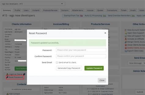 Reset Client Password Module Whmcs Marketplace
