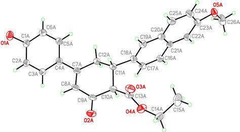 Molecular Structure Of I Showing The Atom Labeling Scheme And 30 Download Scientific Diagram