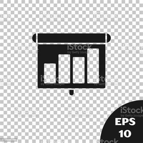 블랙 프리젠 테이션 금융 비즈니스 보드 그래프 일정 차트 다이어그램 인포 그래픽 투명 배경에 격리 원형 그래프 아이콘 벡터