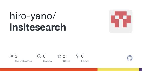 Github Hiro Yano Insitesearch