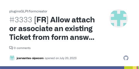 Fr Allow Attach Or Associate An Existing Ticket From Form Answer Not Only When Create As A