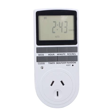 Timer Outlet Digital Intelligent Energy Saving Flame Retardant High Power Timing Power Socket AU