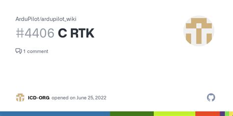 C Rtk · Issue 4406 · Ardupilotardupilotwiki · Github