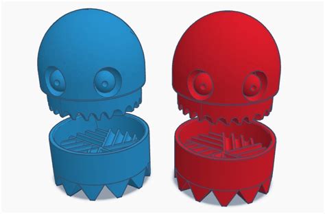 Stl Datei Grinder Grinder Grinder Ghost Pac Man Easy Print Ohne StÄnder