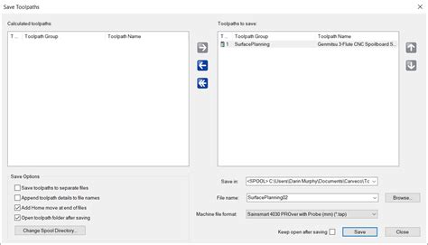 every toolpath saved has a starting point offset in both x and y